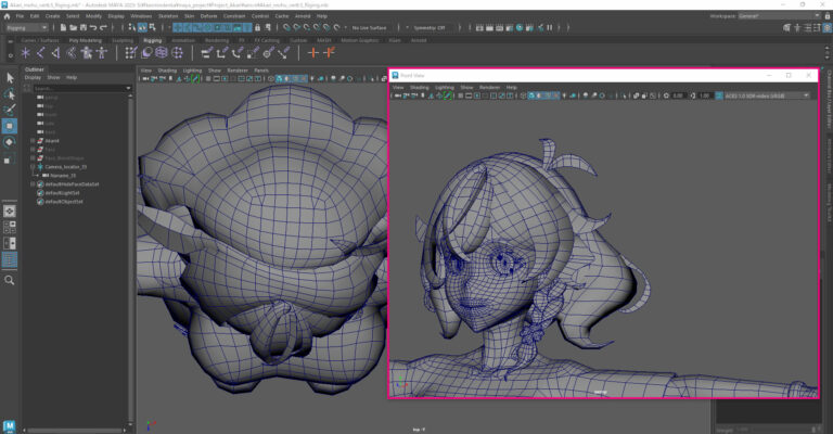 【Maya】複数ビューを大画面でモデリング！ビューパネルをウィンドウ化する方法【小技】 | ウンわか備録